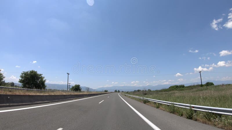 Driving on the Highway, Front View Stock Footage - Video of editing ...