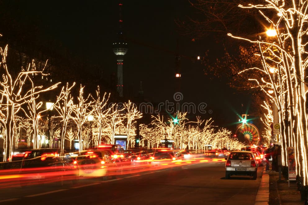 Driving home stock image. Image of street, lights, evening - 1445875