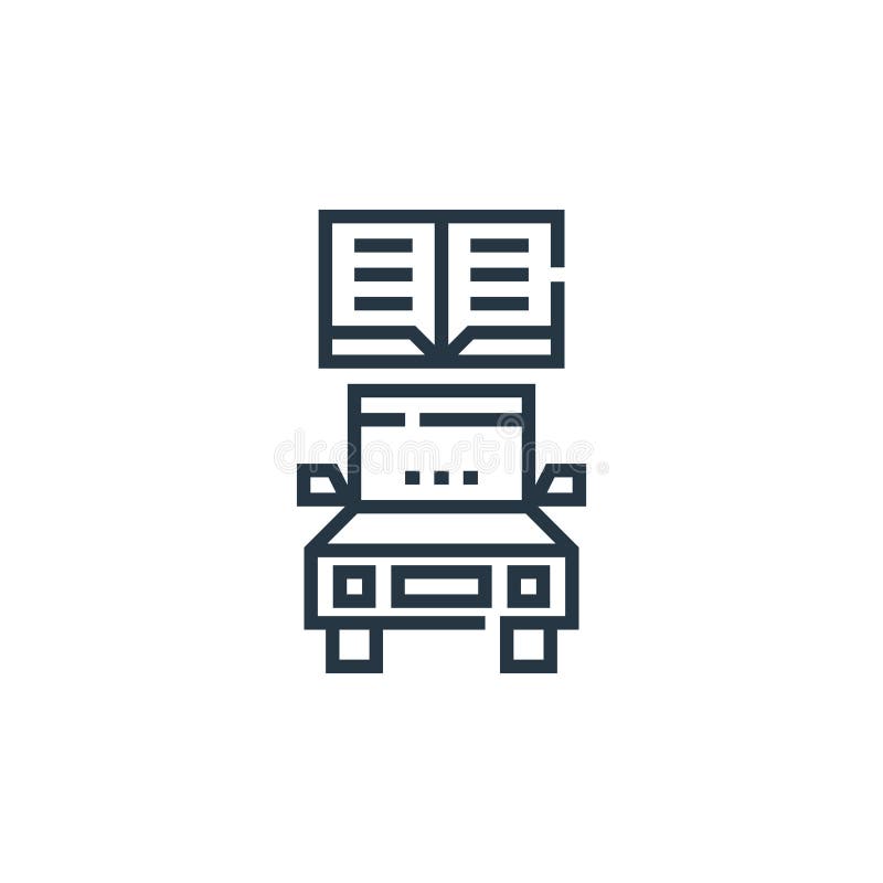 Driving Icon Vector from Driving School Concept. Thin Line Illustration ...