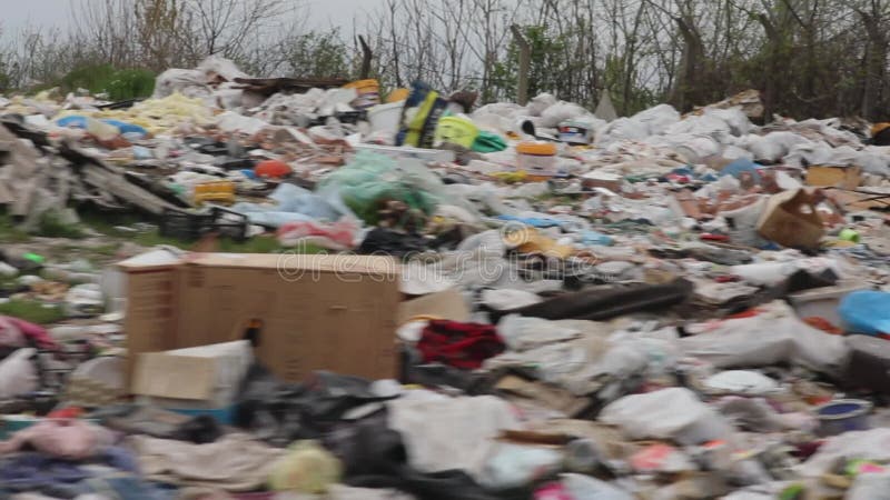 Dump Site Landfill Drive stock footage. Video of waste - 260681658