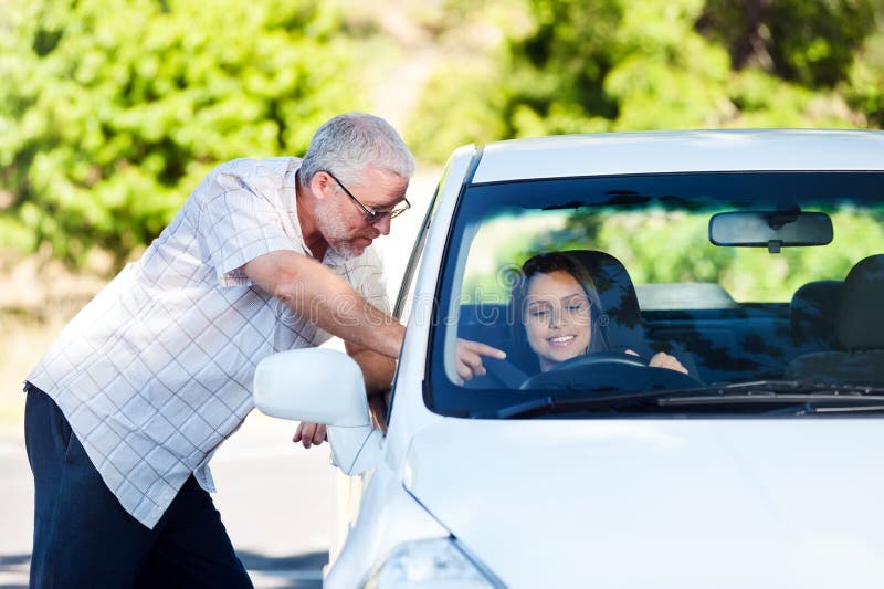 Driving lesson stock photo. Image of beautiful, caucasian - 28932386
