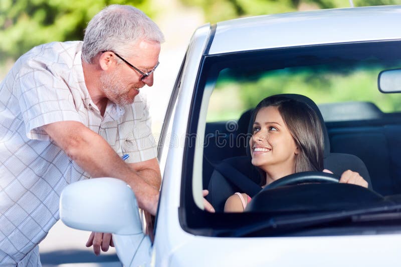 Driving lesson stock image. Image of driver, advice, learn - 28932389