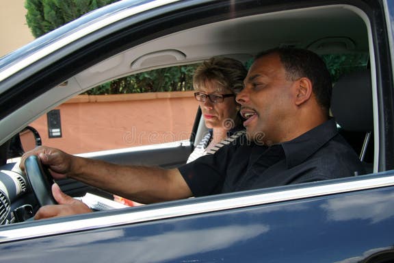 Driving lesson stock image. Image of lights, instructor - 9977505