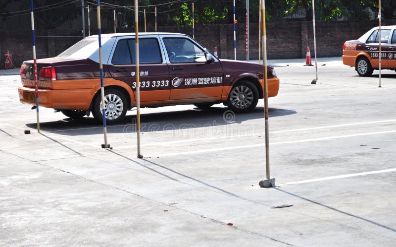 Driving lessons editorial photo. Image of city, cars - 21195736