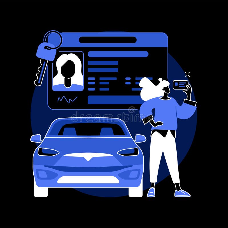 Driving License Abstract Concept Vector Illustrations. Stock Vector ...