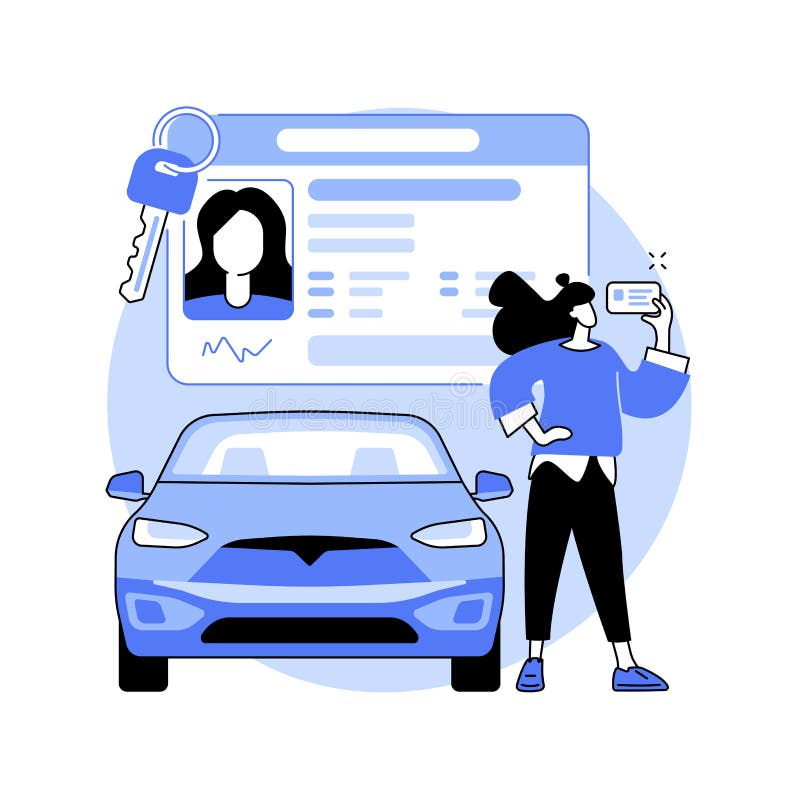 Driving License Abstract Concept Vector Illustration. Stock Vector ...