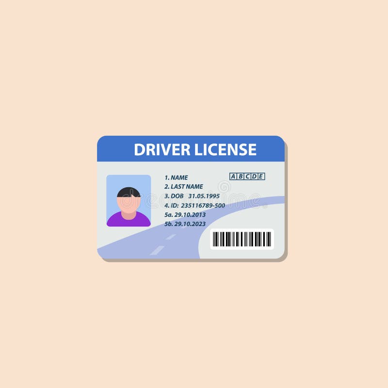 Driving license flat icon stock vector. Illustration of icon - 97726625