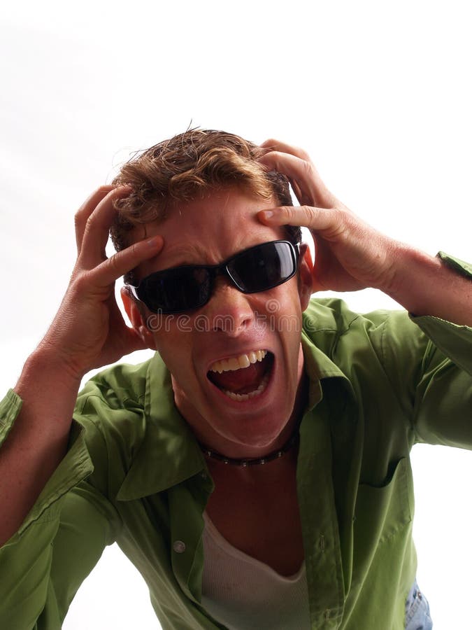 Driving Me Crazy stock photo. Image of caucasian, portrait - 3523028