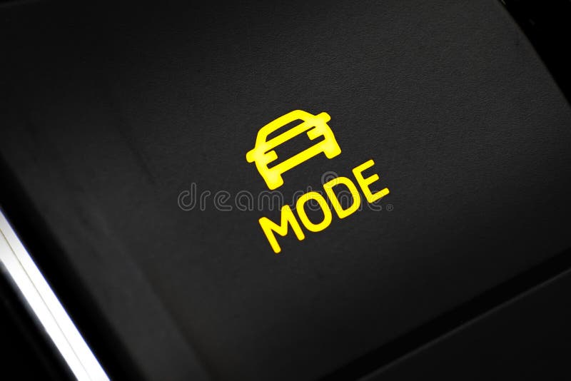 .driving Mode Selection Button Car Interior - Image Stock Image - Image ...
