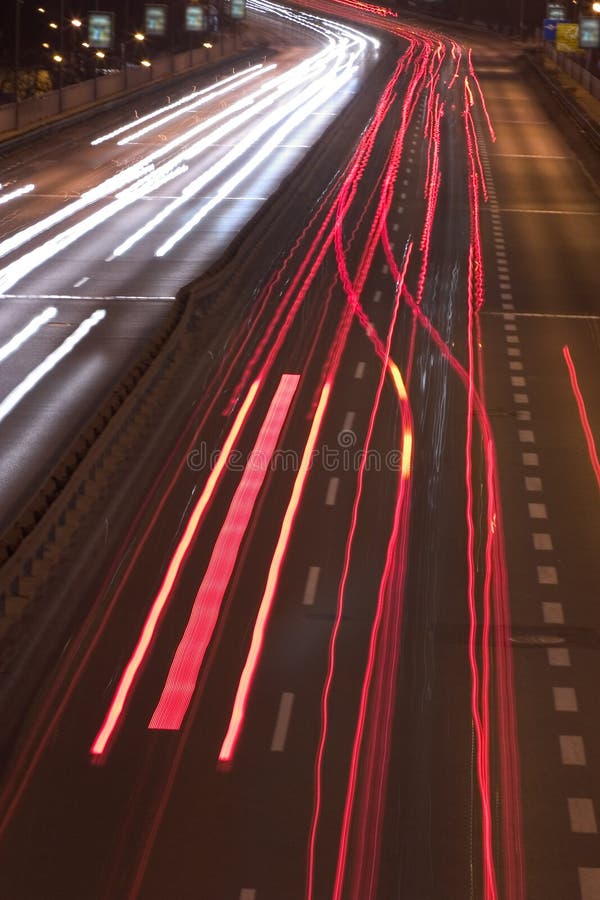 Driving at Night stock photo. Image of motorway, movement - 35673226