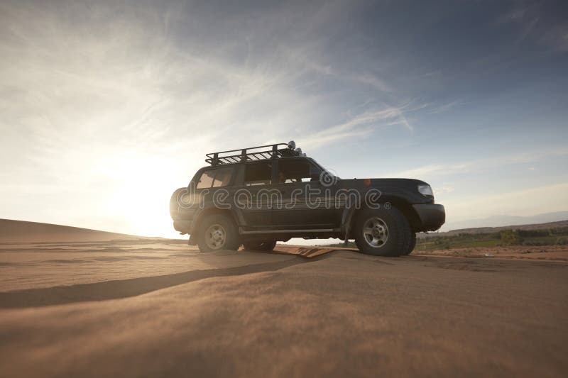 Driving Off Road at a Desert Stock Photo - Image of adventure, safari ...