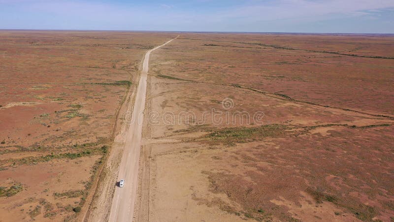 Driving through the Outback Desert. Stock Image - Image of country ...