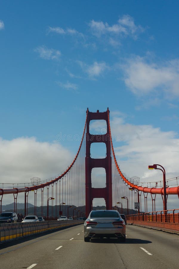 Driving Over the Golden Gate Bridge Stock Image - Image of travel ...