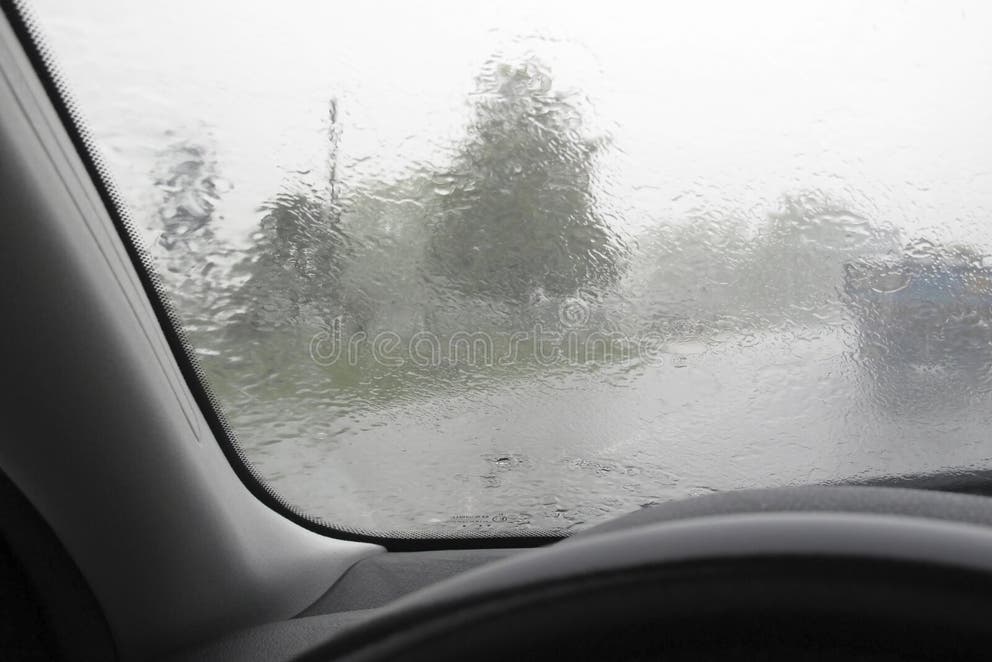 Driving in the Rain stock photo. Image of vehicle, raining - 15057776