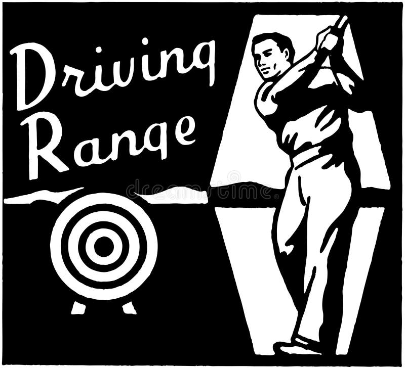 Driving Range stock vector. Illustration of practicing - 42097984