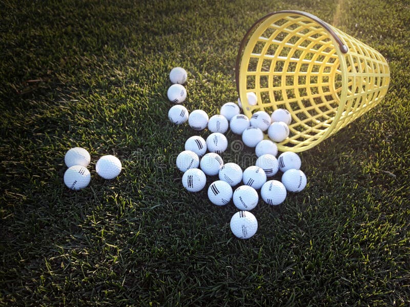 Driving range basket editorial photography. Image of balls - 96897037