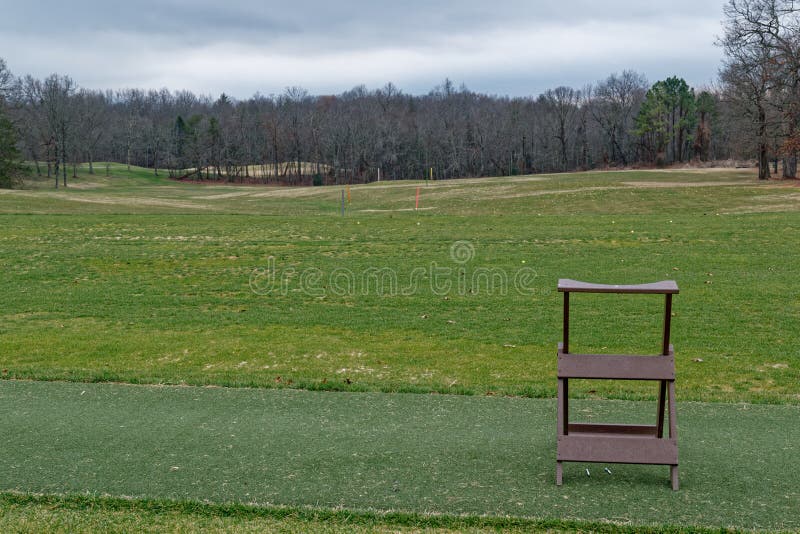 Driving Range at a Golf Course Stock Image - Image of practice, terrain ...