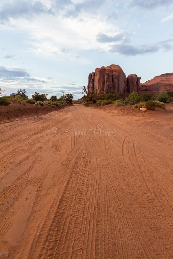 Driving on Red Sand in Monument Valley Stock Photo - Image of american ...