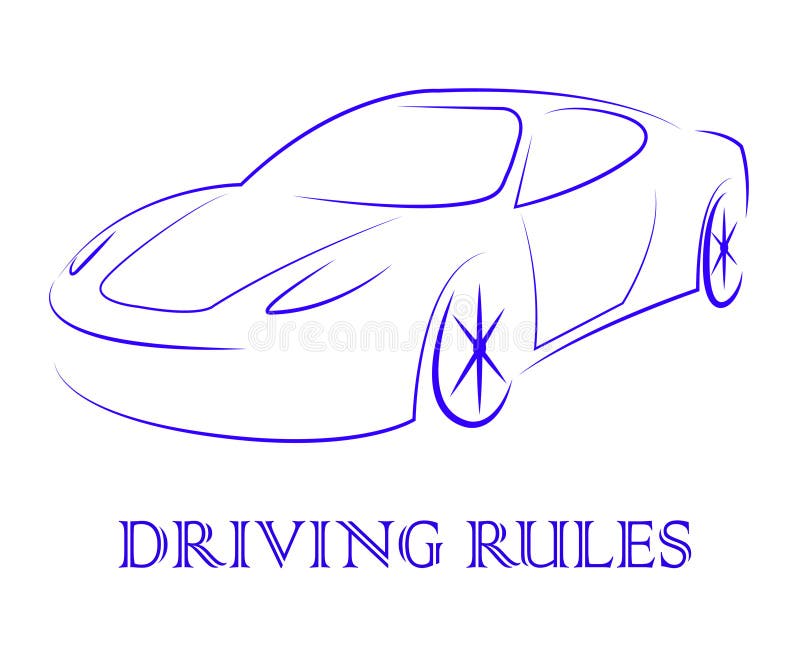 Driving Rules Icon, Outline Style Stock Vector - Illustration of ...