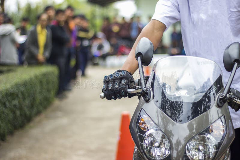 Driving a safe motorcycle. stock image. Image of freedom - 107517087