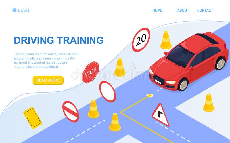 Driving School Concept and Training. Driving by the Rules. Study of ...
