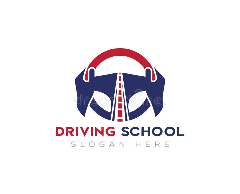 Driving School Logo Design Vector Templates Stock Illustration ...