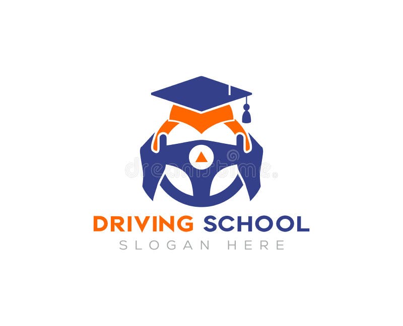 Driving School Logo Design Vector Templates Stock Illustration ...