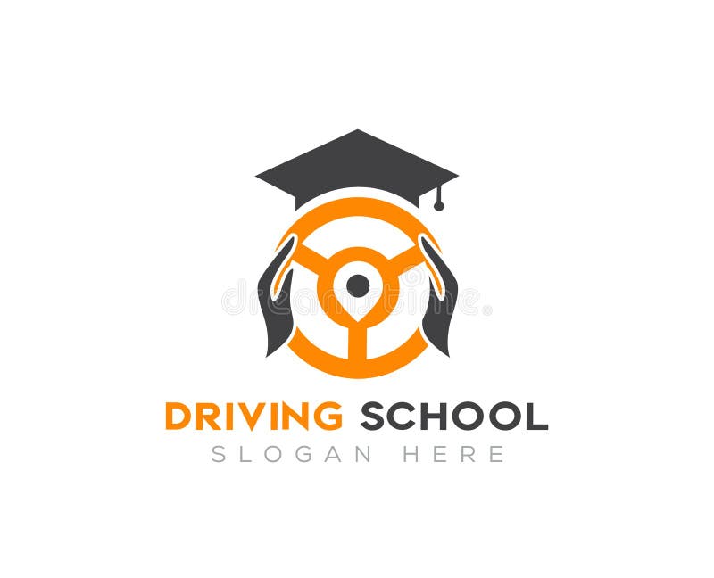 Driving School Logo Design Vector Templates Stock Illustration ...