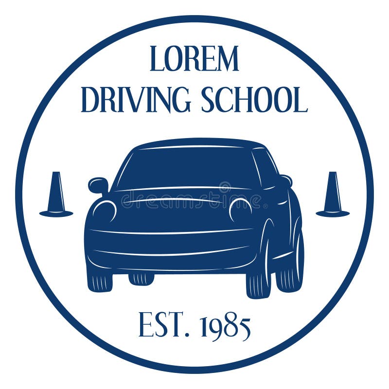 Driving School Logo And Emblem Template. Auto Education. Vector ...