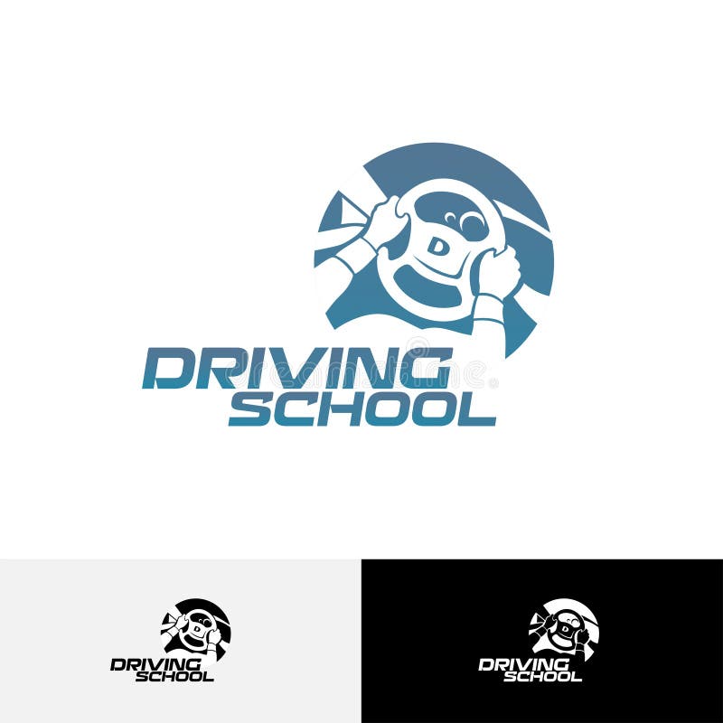 Driving School Logo Template Stock Vector - Illustration of background ...