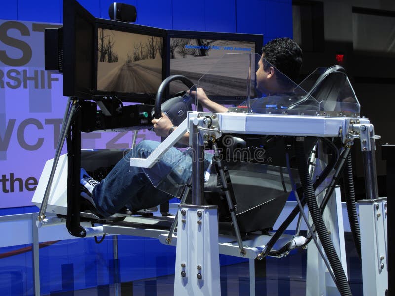 Driving Simulation editorial stock image. Image of editorial - 12851454