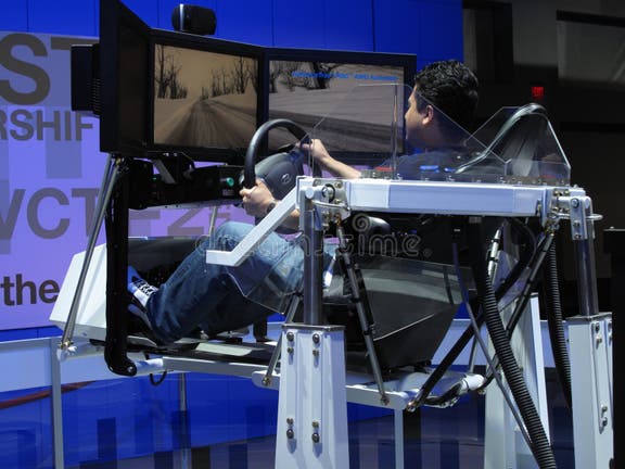 Driving Simulation editorial stock image. Image of editorial - 12851454