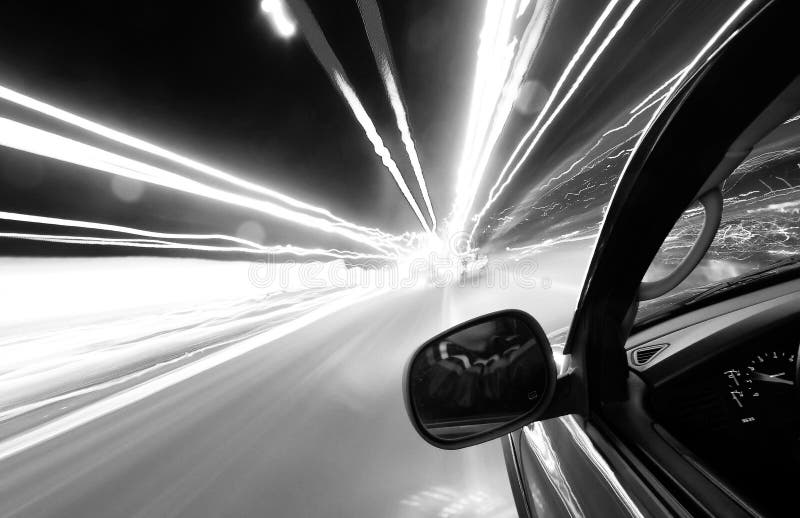 Driving at speed of light stock photo. Image of lapse - 27465286