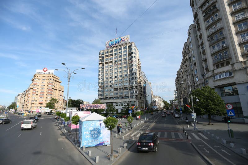 Driving on the Streets of Bucharest Editorial Stock Image - Image of ...