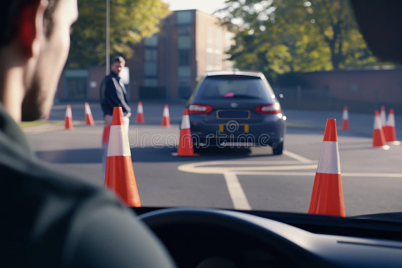 Driving Test Practice - Day Stock Illustration - Illustration of driver ...