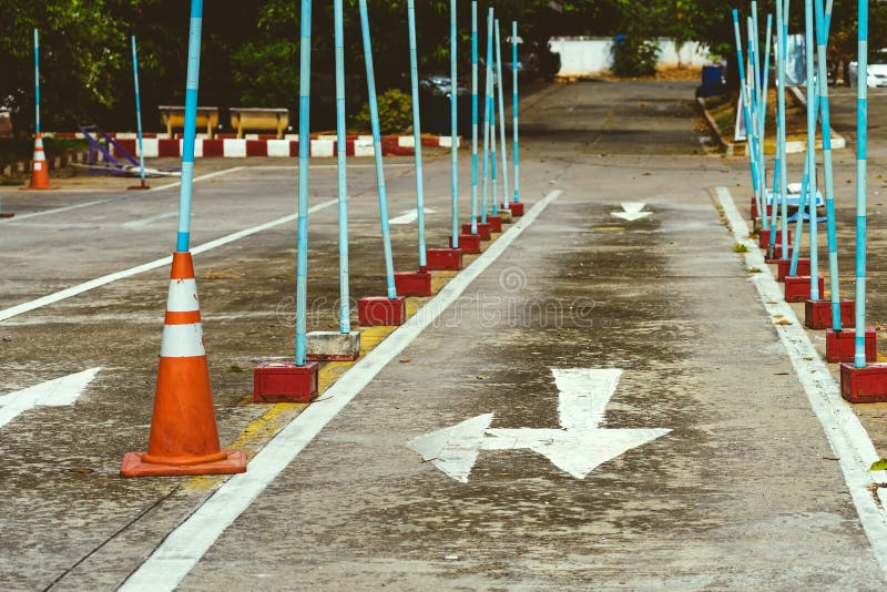 Driving Test and Training Area with Simulate Test for Driving License ...