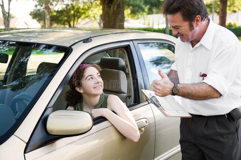 Driving Test - You Passed stock image. Image of concentrating - 7416603