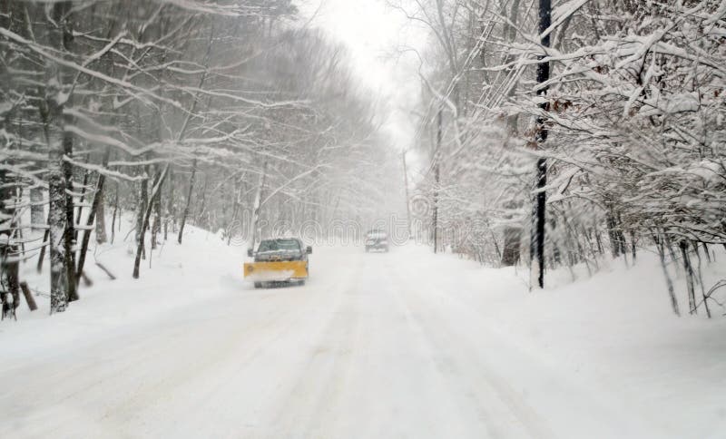 Driving in snow stock image. Image of snowy, storm, drift - 29882339