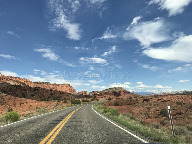 Driving thru Utah highway stock photo. Image of highway - 98870272