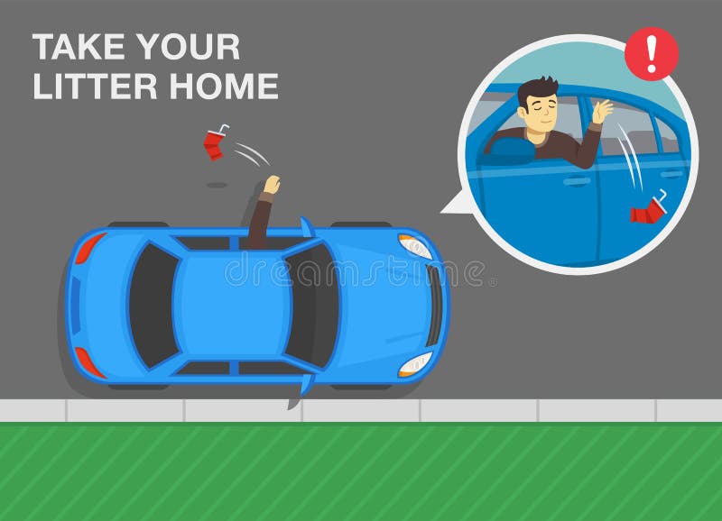 Bin Your Litter Stock Illustrations – 500 Bin Your Litter Stock ...