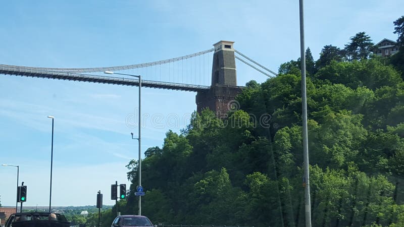 Bristol bridge editorial stock image. Image of road, suspension - 98848679