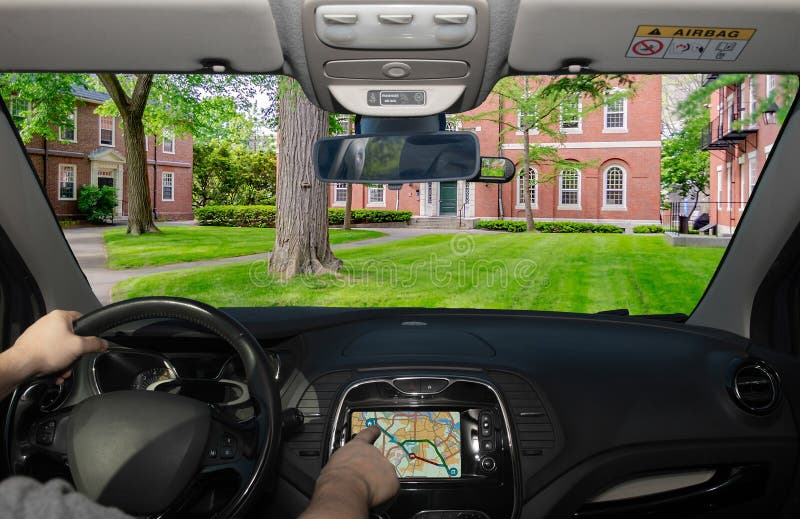 Driving Using GPS in the Harvard University Campus, Cambridge, USA ...