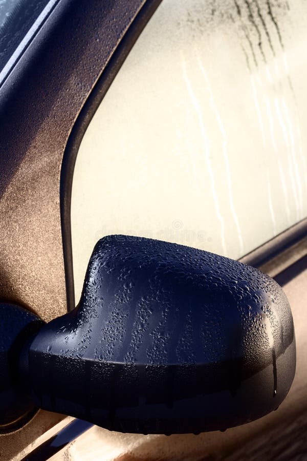 Drizzle on the Surface of the Car Stock Photo - Image of drops, rain ...