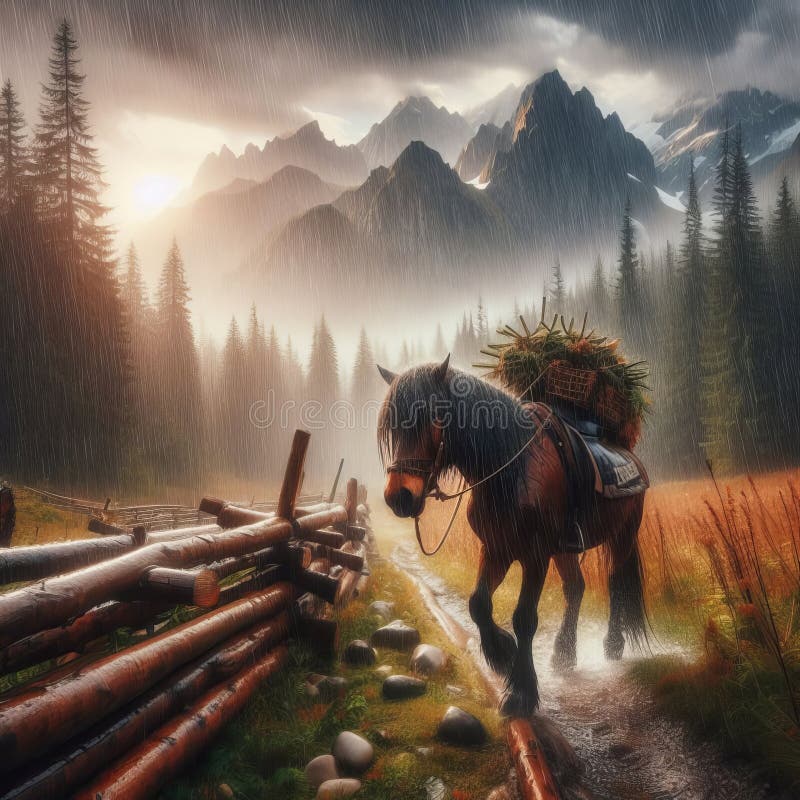 Drizzling Rain, Close Up, Phot Stock Image - Image of rare, close ...