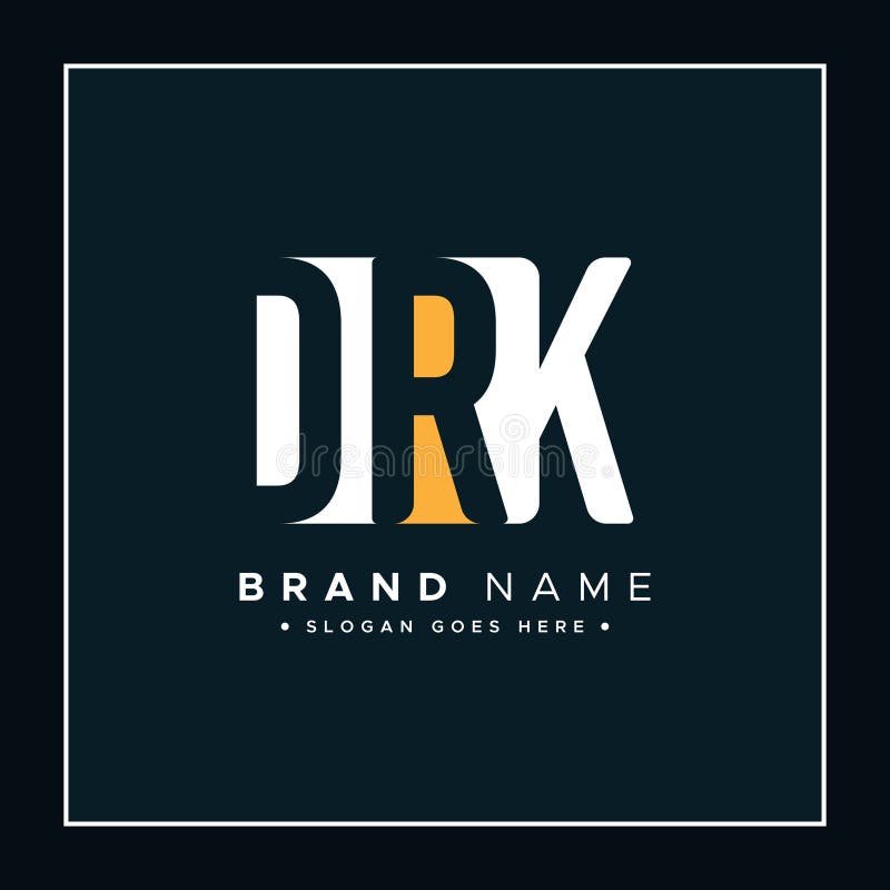 DRK Initials Logo - Vector Logo Template for Initial Letters D, R and K ...