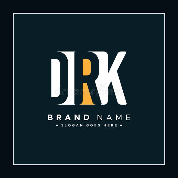 DRK Initials Logo - Vector Logo Template for Initial Letters D, R and K ...