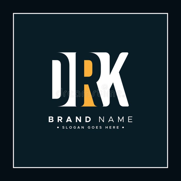 DRK Initials Logo - Vector Logo Template for Initial Letters D, R and K ...