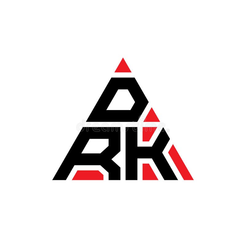 DRK Triangle Letter Logo Design with Triangle Shape. DRK Triangle Logo ...