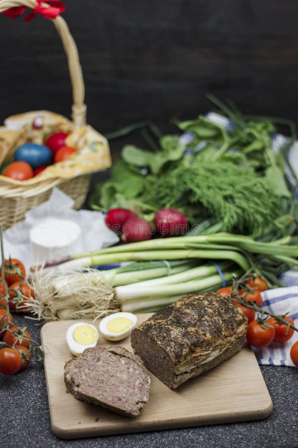 Romanian Easter Food - Drob Stock Photo - Image of easter, cuisine ...