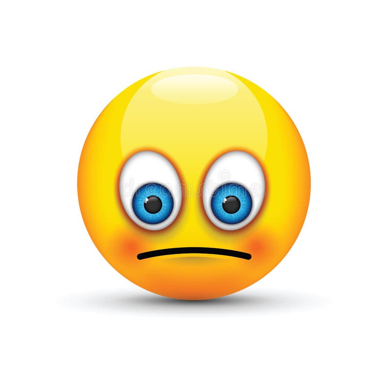 Droevige emoji vector illustratie. Illustration of geplakt - 79304258